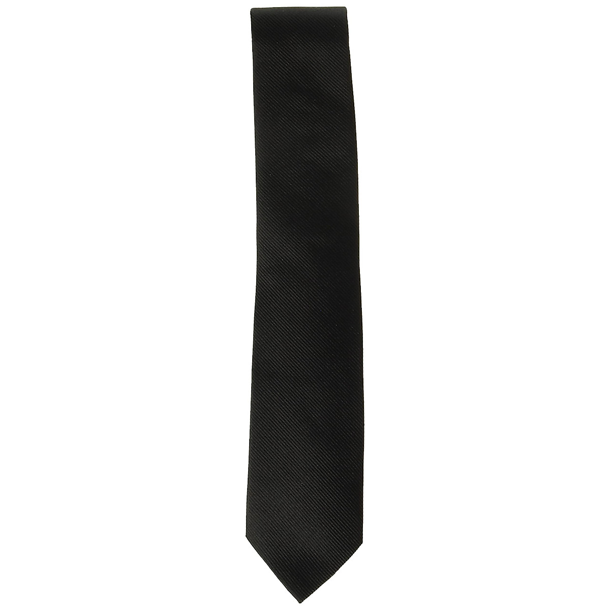 Bruno Piattelli mens Extra Long Solid Silk neckties, Black, One Size US