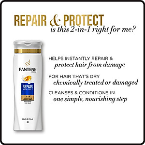 Pantene Pro-V Repair & Protect 2 In 1 Shampoo & Conditioner, 20.1 Fl Oz, 20.100000000000001 Fl Oz