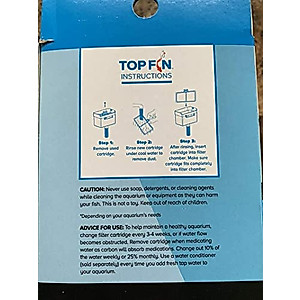 Top Fin Тор Fіn Fіsh Тank Еlеmеnt Fіltег Сaгbоn Сaгtгіdgеs ЕF-S 6 Моnth Suррlу 2.1 х 3.7