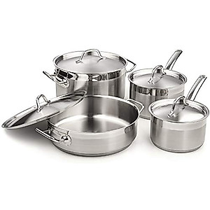 Cooks Standard Professional Stainless Steel Cookware Set 8PC, 8 PC, Silver