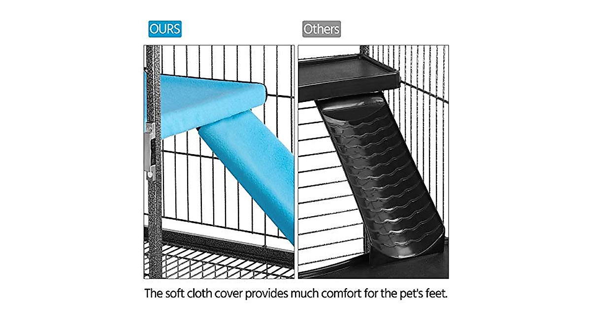 Topeakmart Metal Rolling Ferret Cage - Safe & Spacious