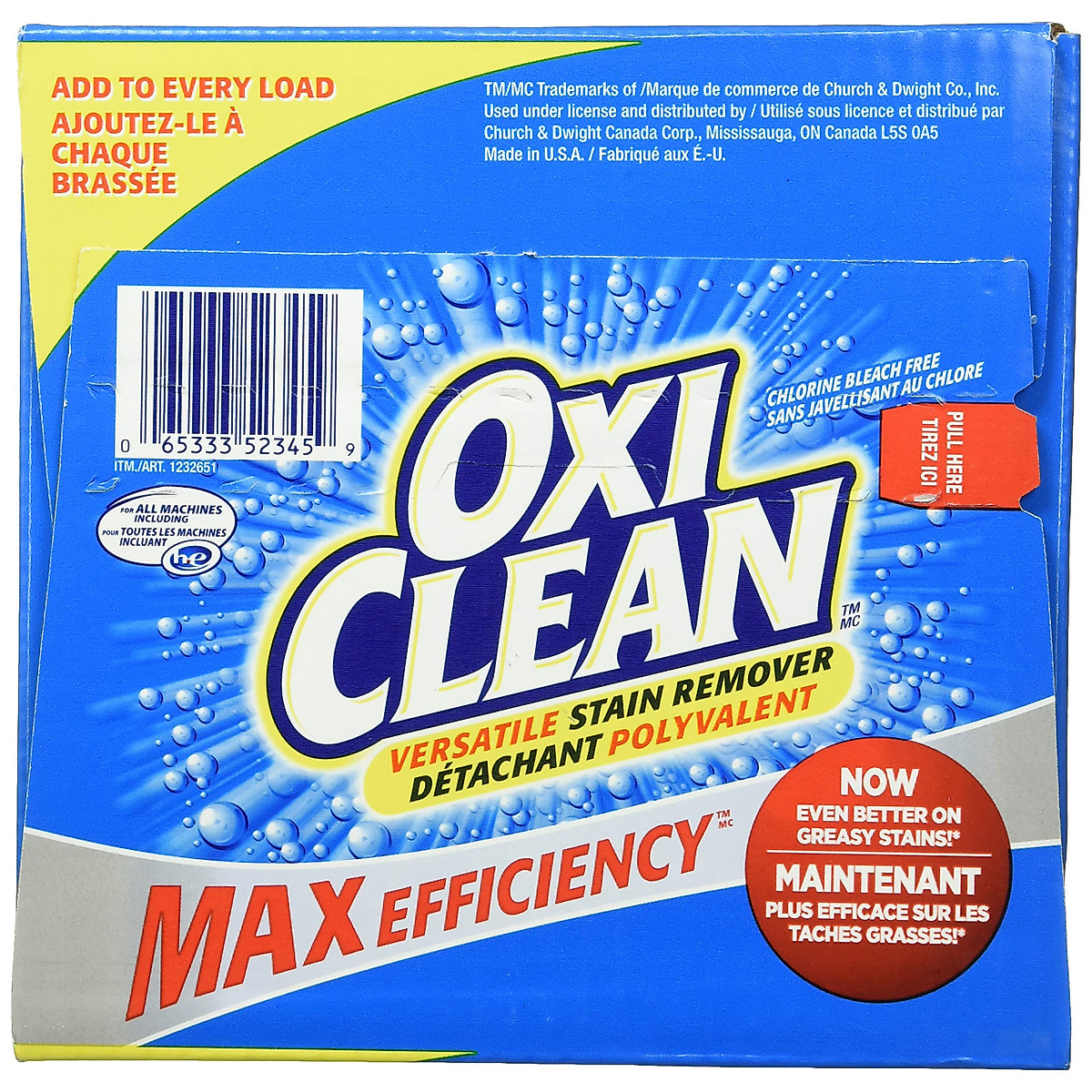 OxiClean Versatile Stain Remover with Max Efficiency (275 Loads)