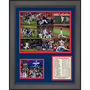 HOFSM.COM Hall of Fame Sports Memorabilia Framed Atlanta Braves 2021 World Series Champions 11"x14"Baseball Three Photo Collage