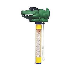 Floating Pool Thermometer, Cartoon Animal Water Temperature Thermometer with Cord for Pools Hot Tub Aquarium Spa Bath