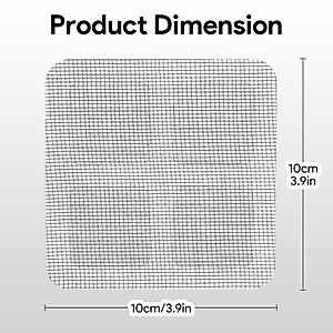 50 PCS 4" X 4" Disposable Shower Drain,Disposable Shower Drain Cover Hair Catcher, Disposable Drain Covers, for Bathroom, Laundry, Bathtub, Kitchen, Sink, Drain Hair Catcher for Human and Pet Hair