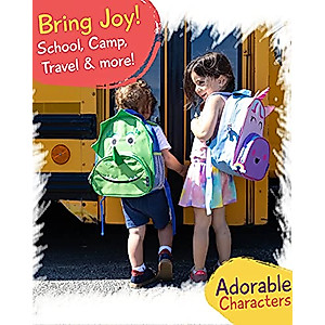 JOY2B Toddler Backpack for Boys and Girls - Shark Backpack for Girls and Boys - Kids Backpack for School Camp Travel - Preschool Backpack with Water Bottle Holder - Smart Shark