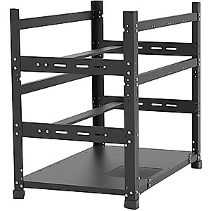 XIANXIAN Mining Rig Frame 12 GPU, Open Air Mining Rig Frame Mining Case Rack Motherboard Bracket Computer Case Support to Dual