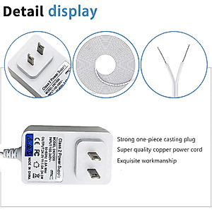 24V c Wire Adapter for Smart Thermostat - 26.2ft Long nest Power Connector，Ring doorbell Power Adapter Fits Ring, Nest Hello, Wyze, Eufy Video Doorbells and Ecobee,Sensi,Nest,Honeywell Thermostat
