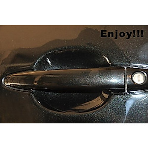 iJDMTOY 4pc Set Universal Fit Clear/Transparent Scratch Protection Films for Car Truck SUV Side Door Handle Cup