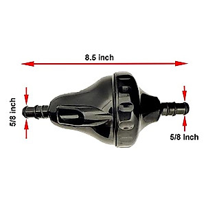 ATIE 3900 Sport, 280 Black Max F5B, TR35P Pool Cleaner Complete Backup Valve Kit G62 with 2 Hose Nut D16 Replacement for Zodiac Polaris 3900 Sport, 280 Black Max F5B, TR35P Pool Cleaners (Black)