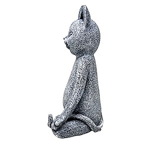 Funny Guy Mugs Garden Gnome Statue - Middle Finger Cat - Indoor/Outdoor Garden Gnome Sculpture for Patio, Yard or Lawn