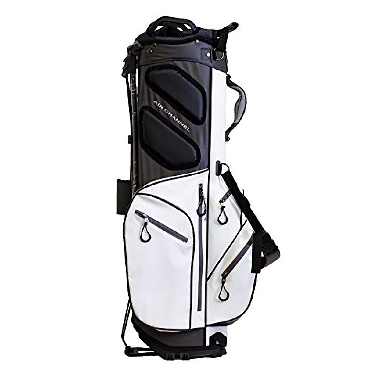 Club Champ Waterproof Stand Golf Bag, White/Black (JR989)