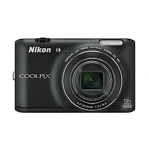 Nikon COOLPIX S6400 16 MP Digital Camera with 12x Optical Zoom and 3-inch LCD (Black) (OLD MODEL)