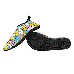 Men's Women's Cute Colorful Rubber Duck Water Shoes Barefoot Quick Dry Slip-on Aqua Socks for Yoga Beach Sports Swim surf