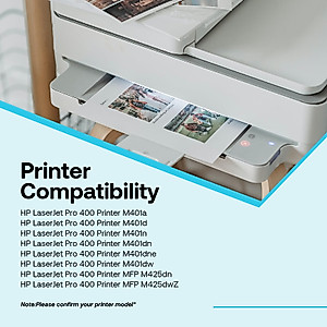 80A Toner Cartridge Black High Yield Compatible for HP 80A CF280X CF280A 80X use with HP LaserJet Pro 400 M410 M401D M401A M401N M401 Printer (2 Pack)