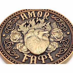 ASVP Shop Amor Fati Coin - Stoic Coin - Challenge Coin for Daily Stoic Practice