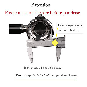omgogo Calibrated Tamper Pressure 53mm for Coffee and Espresso