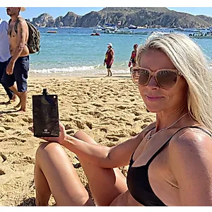 BellFlask - 15 oz. Flask, Patented, Flexible, Metal-Free, Reusuable, Plastic, BPA-Free with Carabiner Clip and Filling Funnel