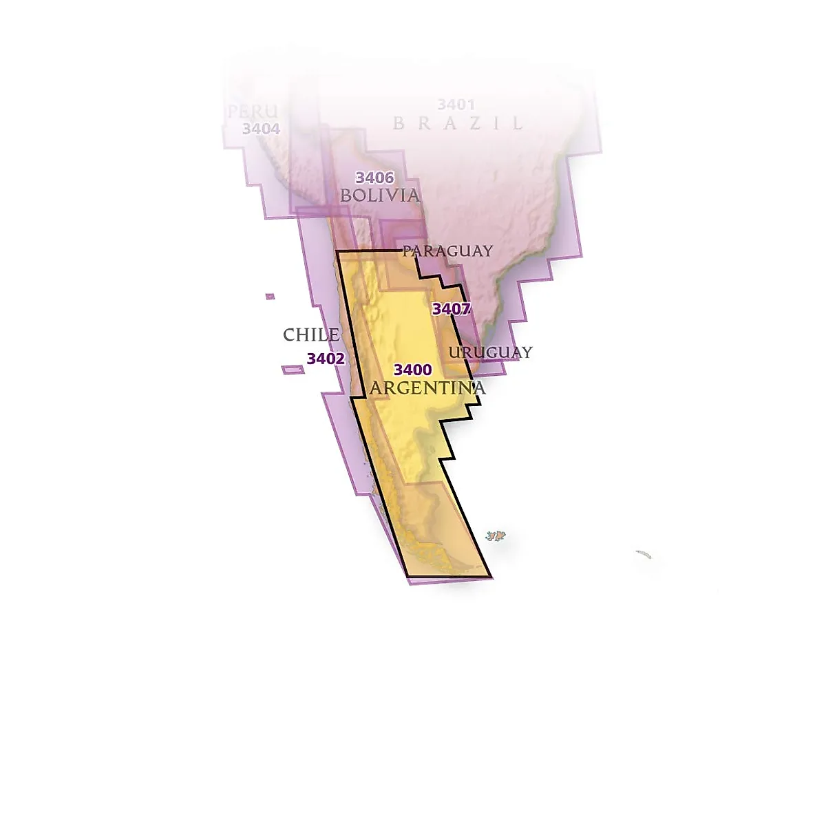 Argentina Map (National Geographic Adventure Map, 3400)