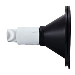 RecPro RV Exterior Spray Port Hook-Up Connector | Optional Hose with Sprayer or Quick Connector | RV Exterior Shower Port (Black, 15' Hose and Sprayer)