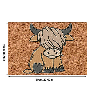 Yealise Home Entrance Rug Fashion Cute Cow Pattern Print Bathroom Kitchen Living Room Doorway Mat