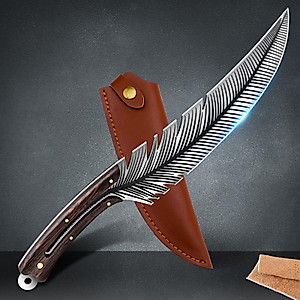 VCXOX Professional Meat Cleaver Knife Kitchen Chef Knives High Carbon Stainless Steel Ultra Sharp Kitchen Cutting Knife for Meat Vegetable Cooking Tool Outdoor and Home Use (Black-001)