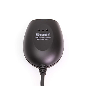USB 2.0 Audio Adapter Box with Line Input and Mic Input