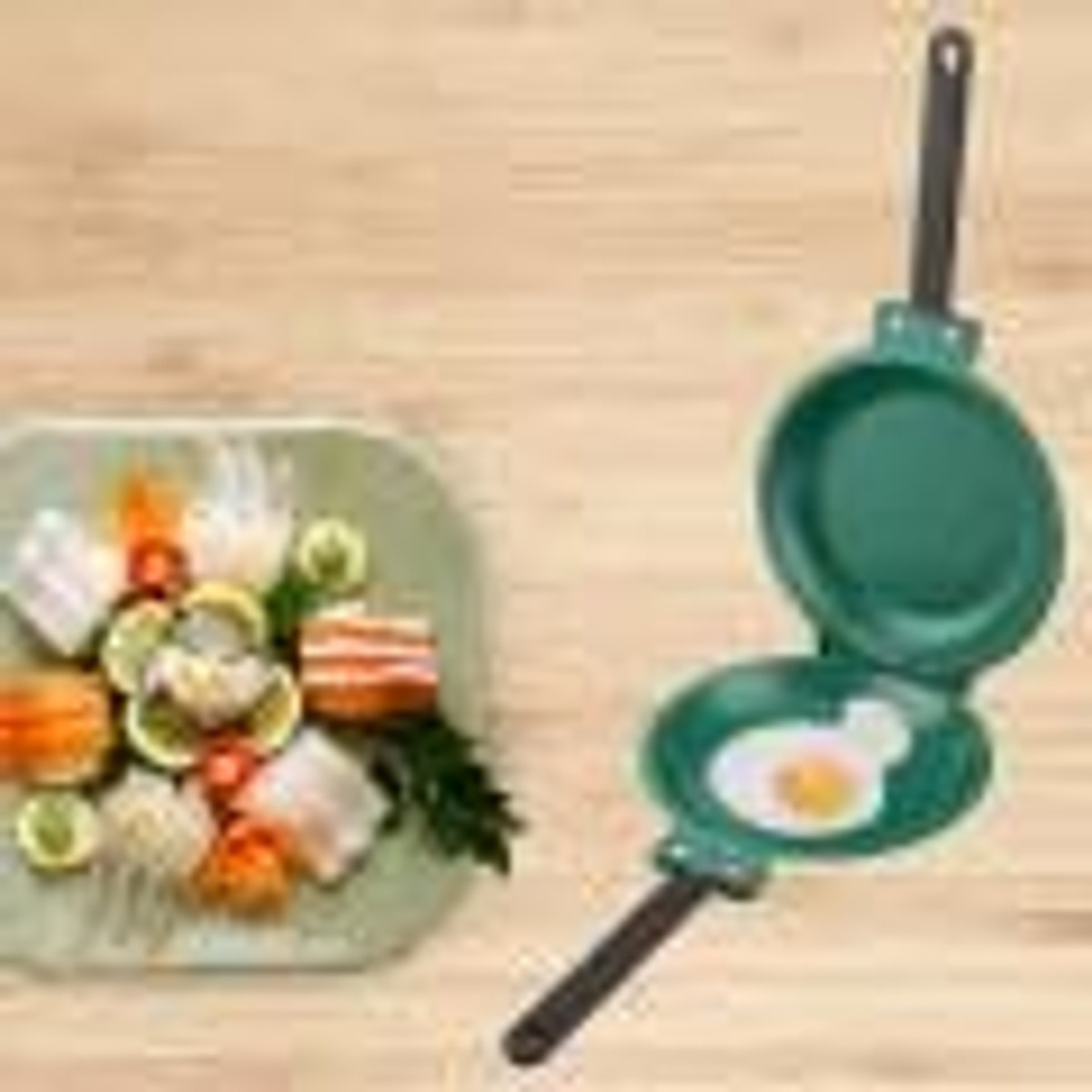 TOPINCN Egg Pan Nonstick, pancake pan, Egg Frying Pan, Griddle Pan, Grill Blini Griddle Crepe Pan, Versatile Breakfast Skillet for Eggs Plett Crepes Compatible Gas Stove Induction Cooktop