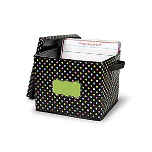Teacher Created Resources Chalkboard Brights Storage Box - 20766 10.5" x 13" x 12"