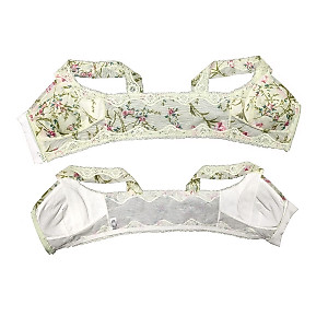 Sendyou Mastectomy Bra for Women Breast Form with Pockets SY40 (Green, 3XL)