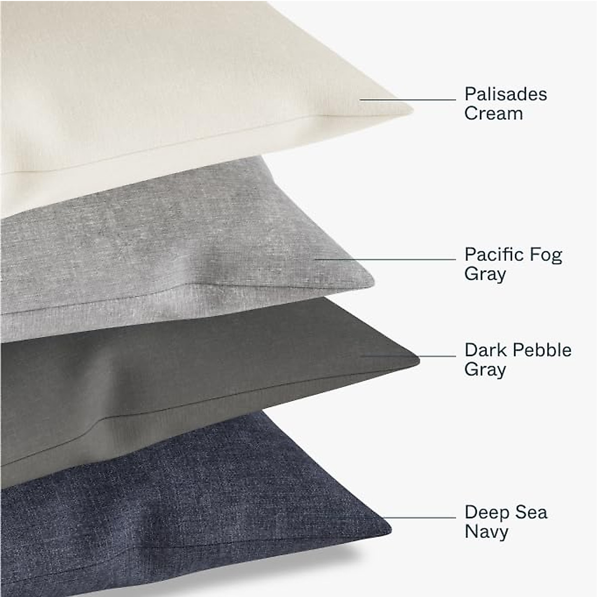 Outer Outdoor Throw Pillow with OuterWeave Performance Fabric, Decorative Outdoor Pillow for Patio & Outdoor Furniture, Includes Machine Washable Pillow Cover and Insert - Deep Sea Navy, 18"x18"