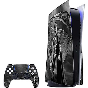 Skinit Decal Gaming Skin Compatible with PS5 Console and Controller - Officially Licensed Warner Bros Superman Justice League Design