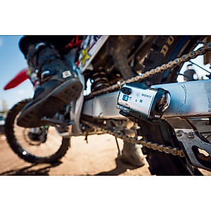 Sony HDR-AZ1VR Waterproof Action Cam Mini with RM-LVR2V Live View Remote Watch and Tripod Adapter (Wi-Fi, GPS Tagging, 11.9MP Photos, 1080P Video)