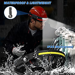 Headlamp Rechargeable 3Pack, LED Headlamp Flashlight with Motion Sensor, 230° COB Wide Beam Head Lamp, 5Mode Head Lights for Forehead Waterproof, Bright Headlamps for Adults Hardhat Running Camping