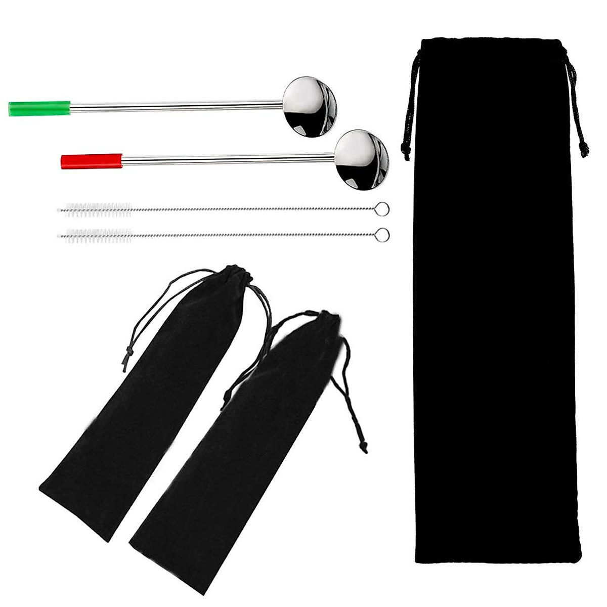 Straw Carrying Case, Straw Pouch, Safety and Reusable Straw Case, Travel Bag for Drinking Straws/Utensil/Chopsticks (9.6 x 3 Inch)