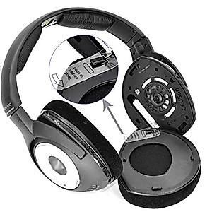 RS160 RS170 RS180 Ear Pads Upgrade Quality - defean Replacement Ear Cushion Earpads Compatible with Sennheiser RS160 RS170 RS180 HDR160 HDR170 HDR180 Headphones,Noise Isolation Foam(Velour)
