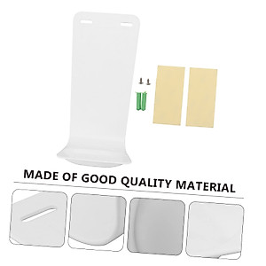 Alipis 2pcs Water Tray Plastic Bracket soap Dispenser drip Catcher Wall Soap Holder Bathroom Drip Tray Automatic soap Dispenser Tray Wall Mount drip Foam Household White handwashing Fluid