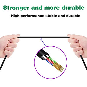 Alitutumao Replacement Astro A40 Cable A10 Cord Compatible with Astro A10 A40 Gaming Headset Audio Talkback Chat Cable to PS4 PC Gaming MixAmp (No Mute and Volume Controls)