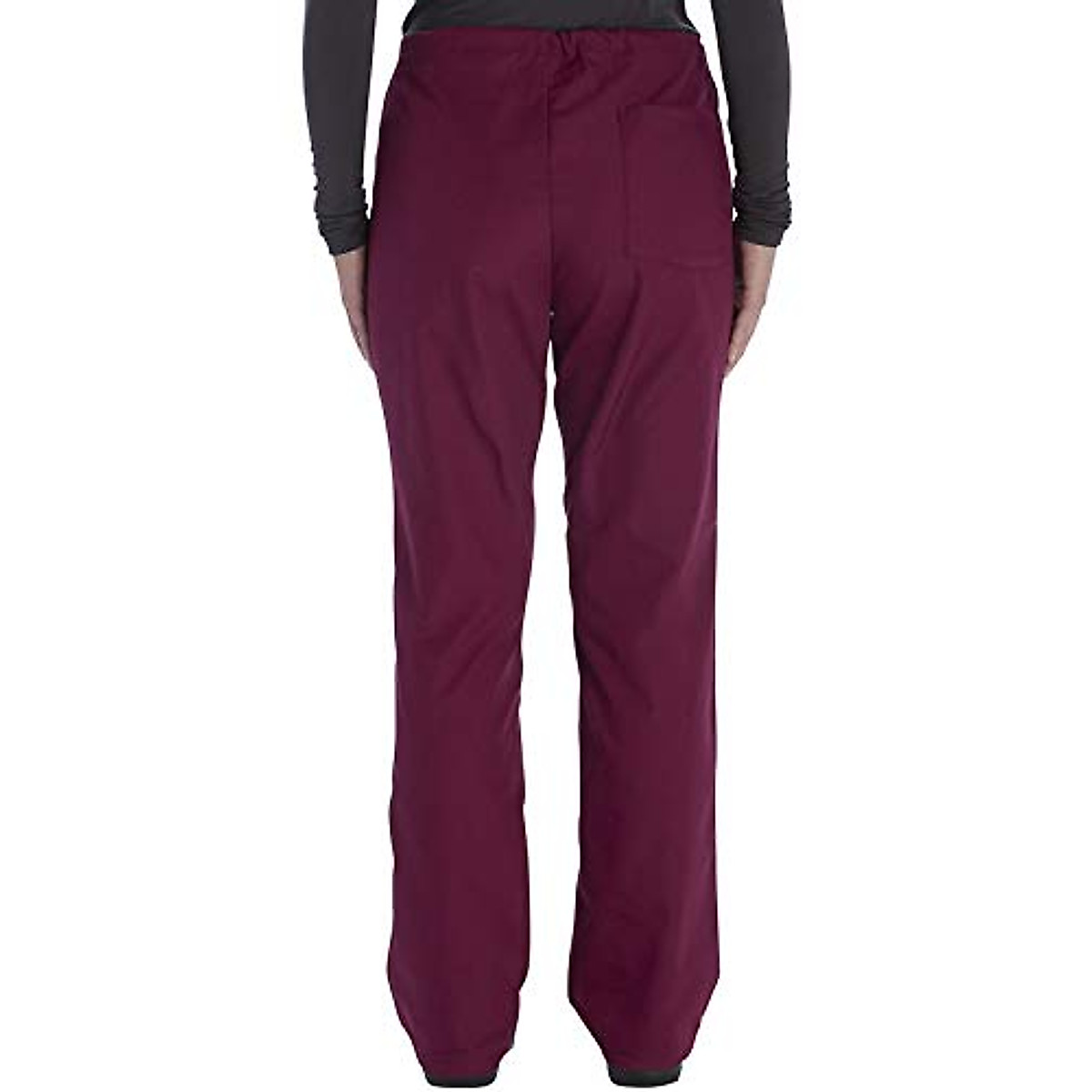 Vital Threads Men and Women Scrubs Set V-Neck Top & Drawstring Pant, VT526C, XL, Wine