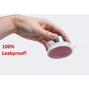 3 Pack Stainless Steel To-Go Dressing Cup and Condiment Container with Leakproof Silicone Lids.