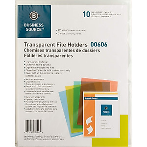 Business Source File Sleeve, Clear (00606BX)