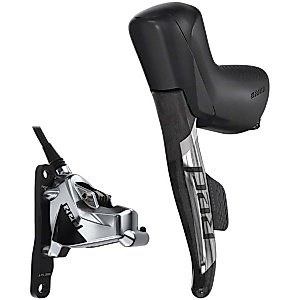 SRAM RED eTap AXS HRD Shift/Brake Lever and Hydraulic Disc Caliper - Left/Front, Flat Mount, 20mm Offset, 950mm Hose, Black/Silver, D1