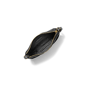 Michael Kors Dover Small Leather Crossbody Bag Purse Handbag (Black)