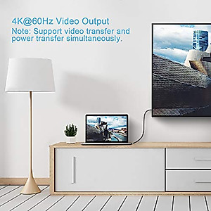 Fasgear USB C to USB C Cable 1.6ft, Type C USB 3.1 Gen 2 10Gbps 4K@60Hz Output 5A 100W Fast Charge Power Delivery (PD),for PD Docking Station,T5 LaCie SSD,Hard Drives,MacBook Pro,iPad Pro 2018,Black