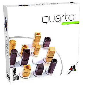 Quarto | Wooden Strategy Board Game for Adults and Families | Ages 8+ | 2 Players | 15 Minutes