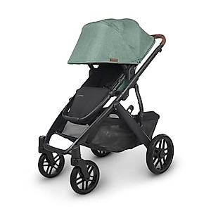 Vista V2 Stroller - Gwen (Green mélange/Carbon/Saddle Leather)