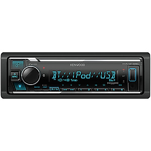 KENWOOD KMM-BT328U Bluetooth Car Stereo with USB Port, AM/FM Radio, MP3 Player, Multi Color LCD, Detachable Face, Built in Amazon Alexa, Compatible with SiriusXM Tuner