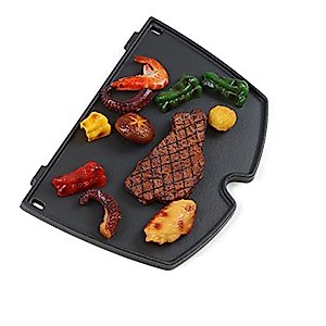 6558 Cast Iron Griddle for Weber Q100 Q120 Q140 Q1000 Q1200 Q1400 Series Gas Grills, 12.6 x 8.6 inch Cooking Plate for weber q1200 liquid propane grill Replacement Parts