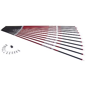 Carbon Express 50752 Maxima RED Carbon Arrow Shaft with Dynamic Spine Control, Size 350, 12-Pack