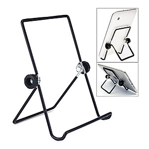 Tablet Stand, Portable Foldable Tablets Multi-Angle Non-Slip Adjustable Metal Holder Cradle Fit for 9-12.9 inch Tablet PC, Pad (2 Pack)